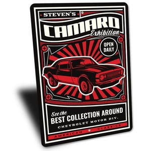 Custom Camaro Sign, Camaro Name Sign, Custom Garage , Dads Camaro ...