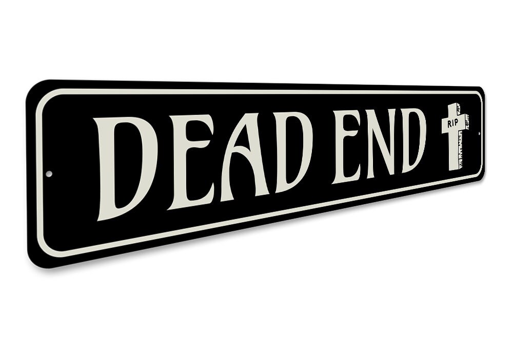 Dead End Sign Rest in Peace Signs Dead End Halloween - Etsy