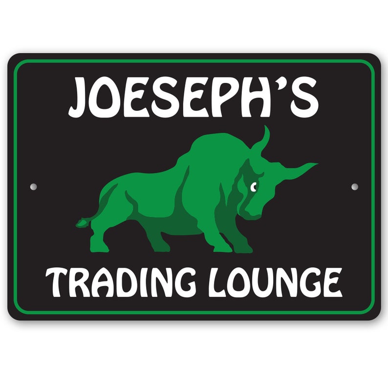 Trader Lounge Sign Custom Trader Sign Stock Trading Trading | Etsy