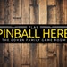 Play Pinball Here Sign Arcade Decor Family Name Sign Game - Etsy