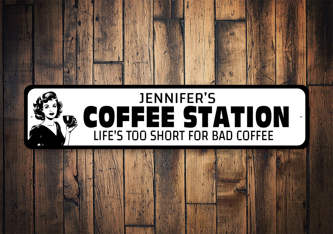 Custom Coffee Station Sign, Morning Coffee Station, Moms Coffee Station ...