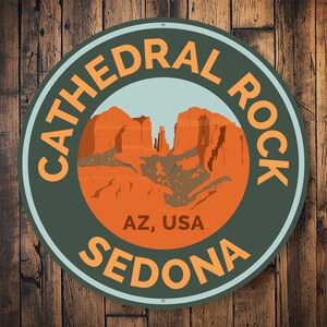 Cathedral Rock Sign Arizona Sign Sedona Arizona National - Etsy
