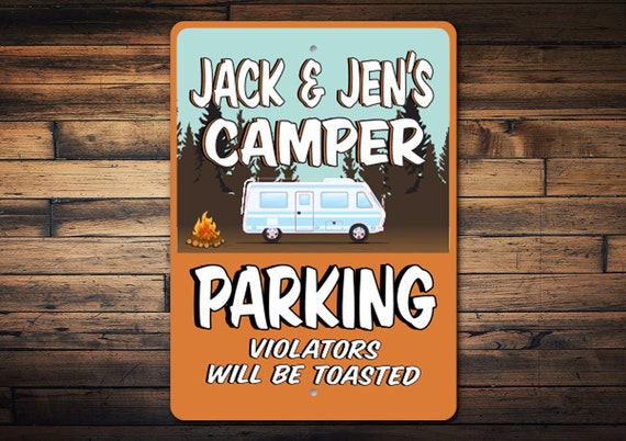 Custom Camper Parking Sign Camper Parking Camping Sign Gift | Etsy