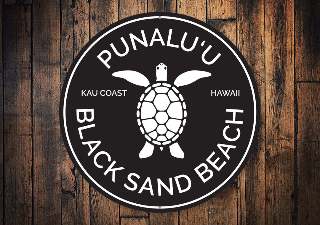 Black Sand Beach Sign, Hawaii Black Sand Beach, Cute Beach Sign, Decor ...