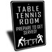 Table Tennis Humor Sign, Game Room Decor, Table Tennis Gift, Table ...