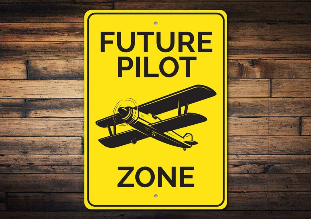 Future Pilot Zone, Airplane Zone, Air Decor Sign, Aviation Pilot Sign ...