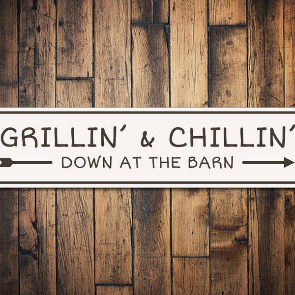 Grillin and Chillin Sign - Etsy