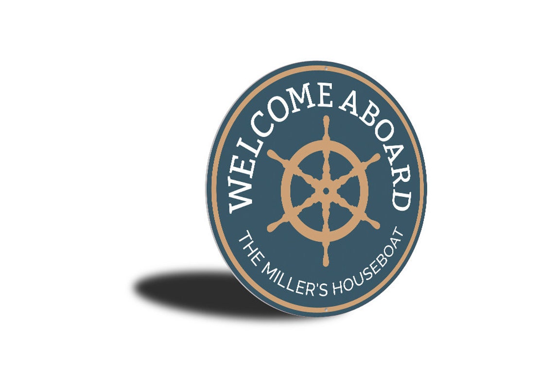 Welcome Aboard Sign Aboard the Ship Ship Sign Boat Decor | Etsy