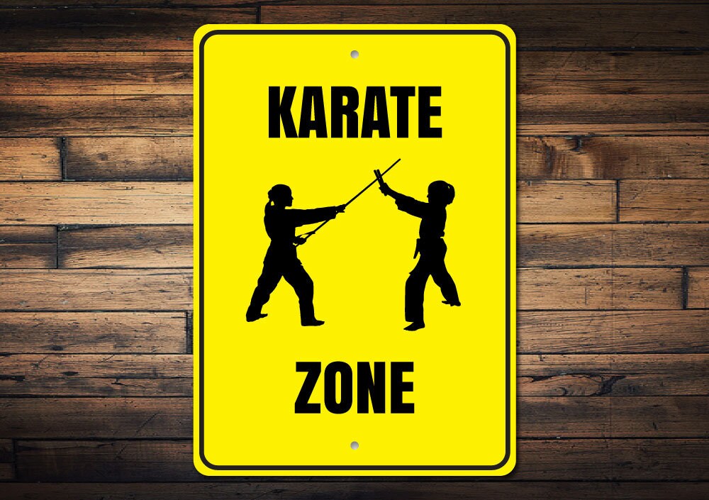Karate Zone Sign Karate Lover Gift Karate Studio Decor - Etsy UK