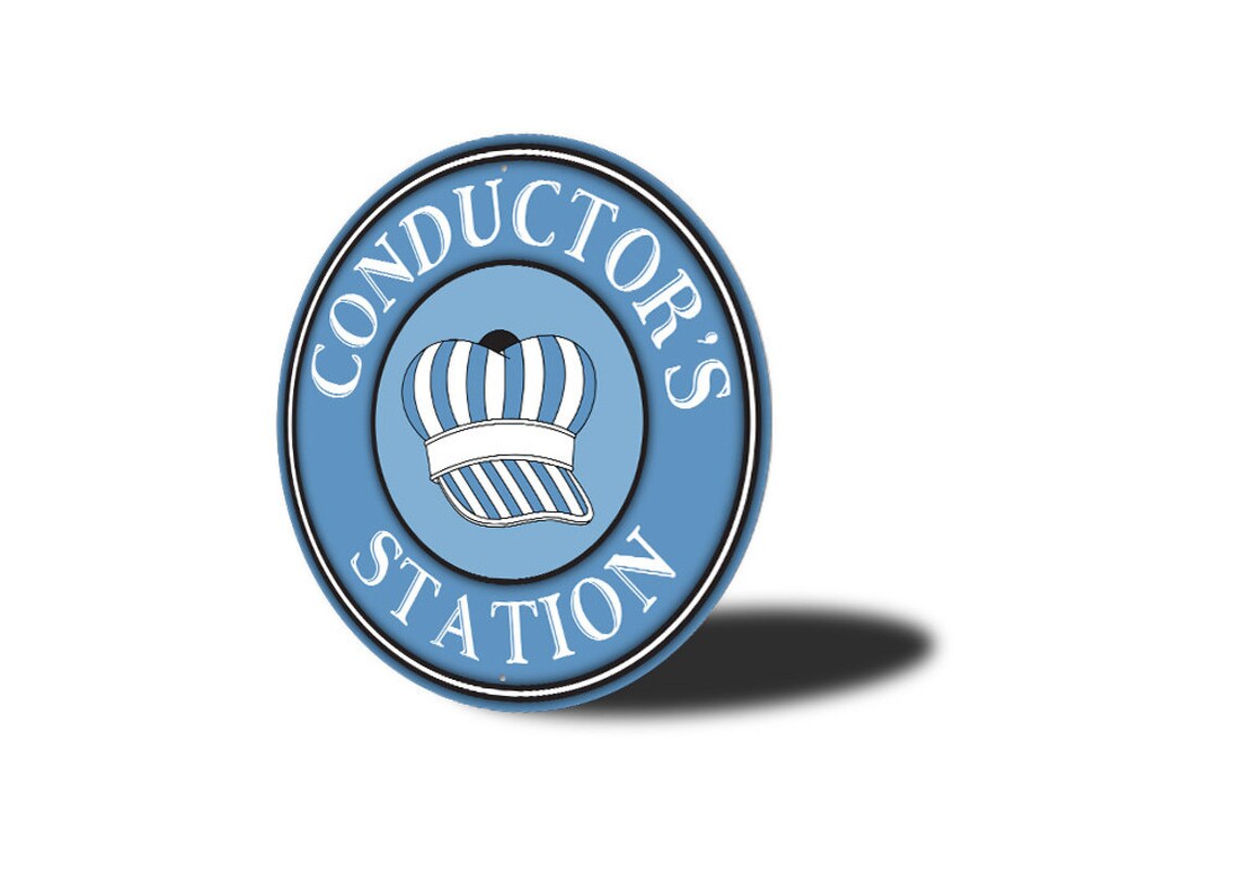 Conductors Station Sign Train Conductor Train Captain Train | Etsy