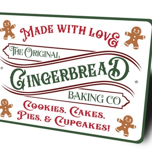 Gingerbread Sign, Cute Gingerbread Decor, Gingerbread Gift, Christmas ...