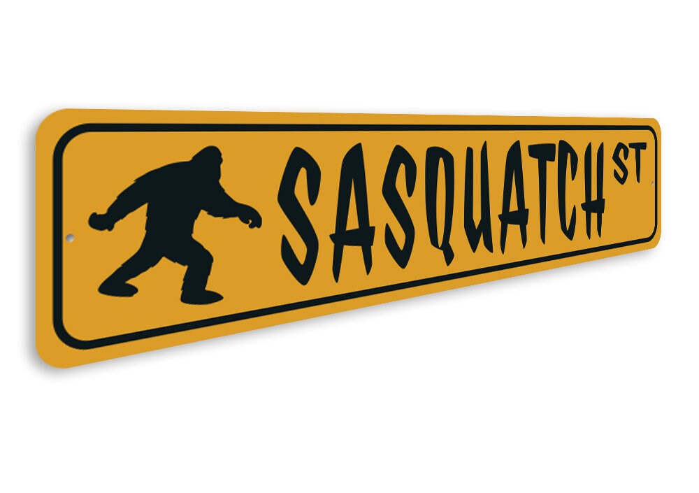 Sasquatch St Sign Sasquatch Sign Decor Sasquatch Sign | Etsy