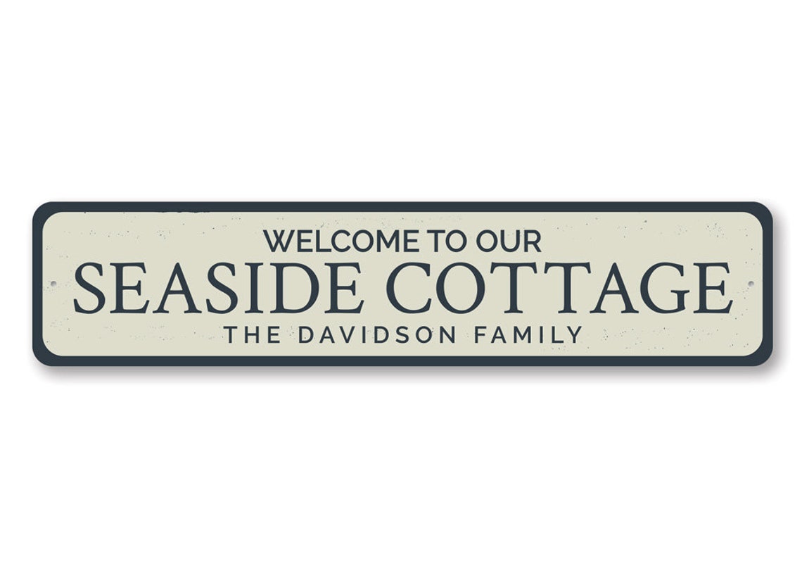 Cottage Sign Personalized Welcome Sign Custom Family Name - Etsy
