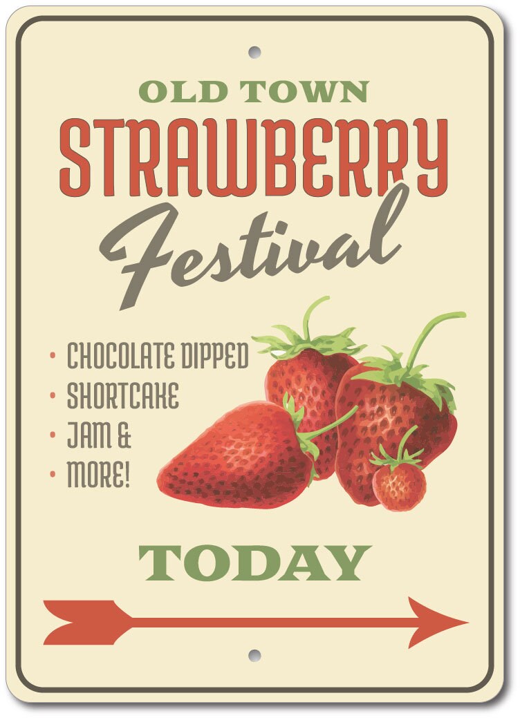 Strawberry Festival Sign Food Festival Sign Foodie Gift - Etsy