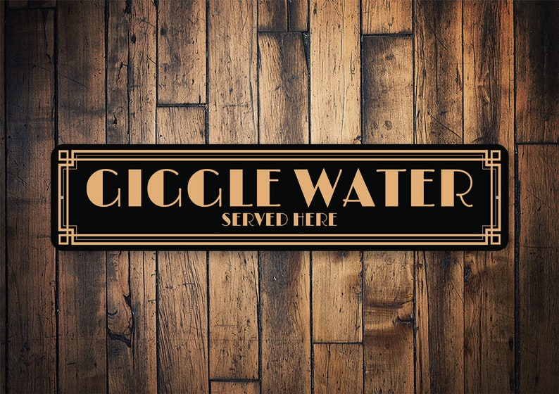 Giggle Water Sign Giggle Water Served Served Here Sign - Etsy