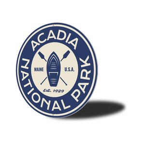 Acadia National Park Sign, Acadia Canoe Sign, Exploring Waters, Paddle ...