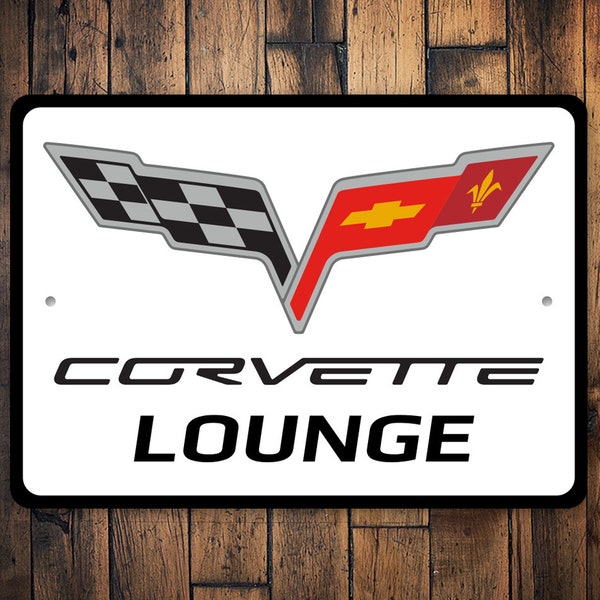 Vintage Corvette Sign - Etsy