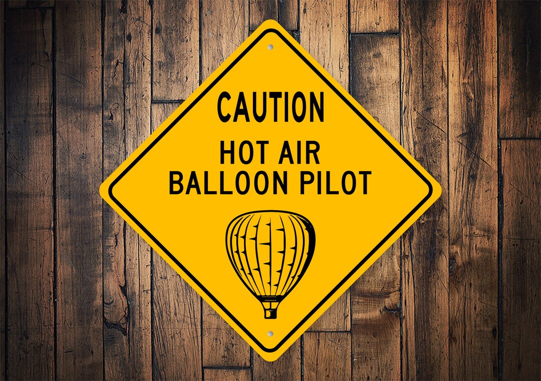 Hot Air Balloon Sign, Hot Air Balloon Owner, Air Balloon Gift, Flying ...
