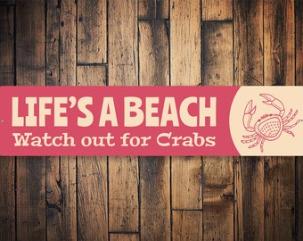Lifes a Beach Sign | Etsy