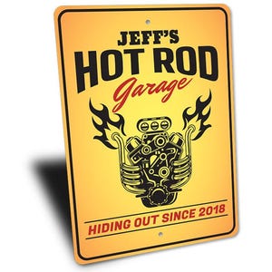 Personal Hot Rod Garage, Engine Decor, Big Engine Sign, Hot Rod Garage ...