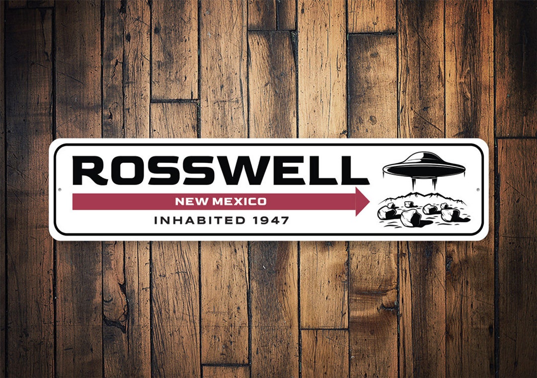 Roswell New Mexico Sign, Roswell UFO Sign, UFO Decor, Cosmic Gifts ...