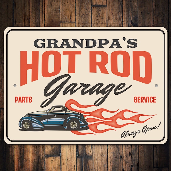 Hot Rod Metal Signs - Etsy