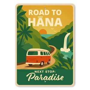 Road to Hana Sign, Next Stop Paradise, Hana Highway Sign, Hawaii Road ...