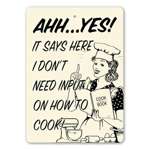 Retro Kitchen Sign, Funny Kitchen Decor, Retro Decor, Kitchen Signs ...