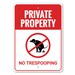 Private Property Sign, Keep Dog Off, Dog Lover Decor Signs, Danger Dog ...