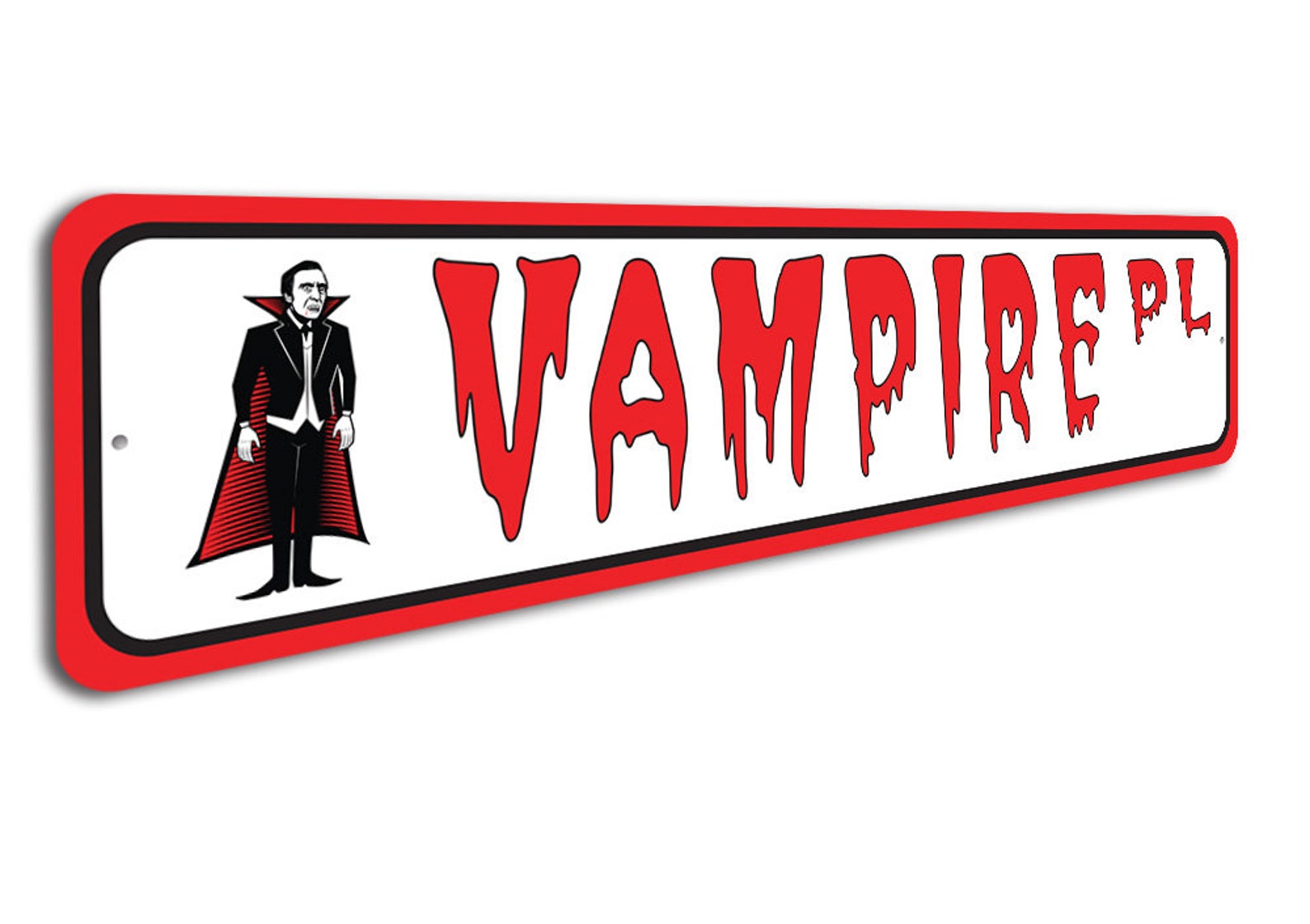 Vampire Place Vampire Decor Halloween Sign Scary Vampire - Etsy