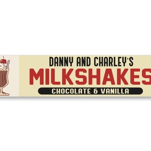 Retro Milkshake Sign, Milkshake Kitchen Sign, Mamas Milkshakes, Custom ...