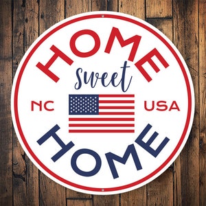Home Sweet Home, Home Sign, American Sign, American Flag Decor, Decor ...