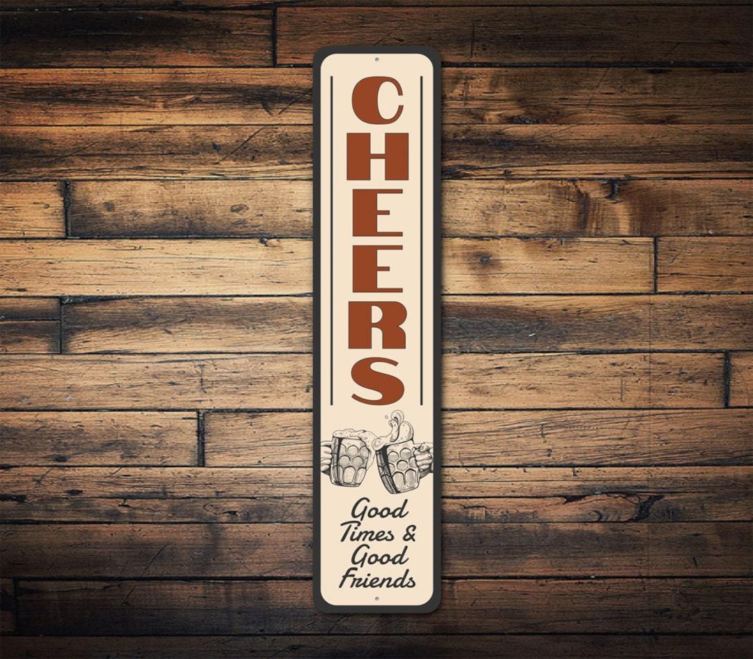 Good Times Good Friends Sign, Bar Decor, Western Sign, Beer Lover Decor ...