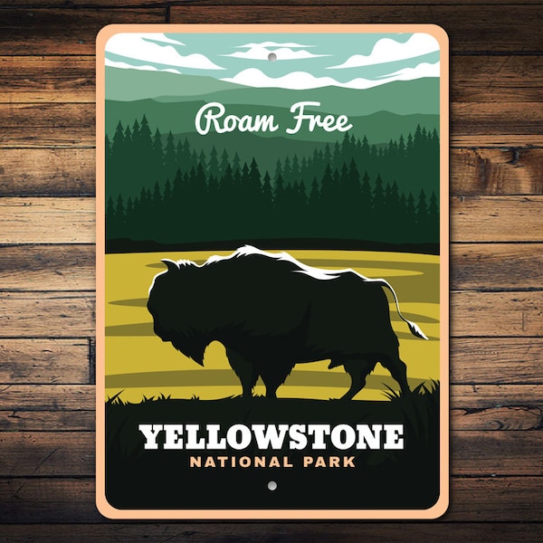 Metal Bison Sign - Etsy