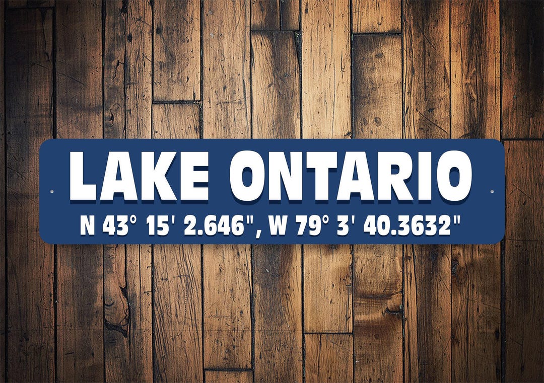 Lake Ontario Sign, Ontario Lake Gift, Ontario Gift, Home on Ontario ...