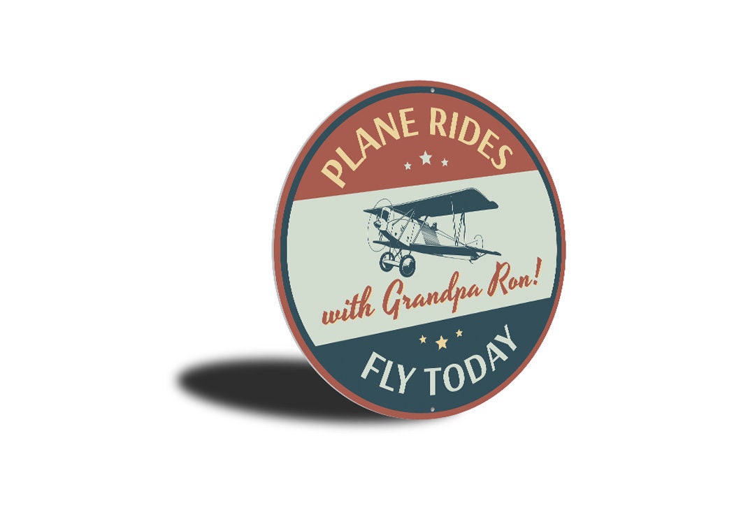 Plane Ride Sign Fly Today Aviation Decoration Grandpas - Etsy