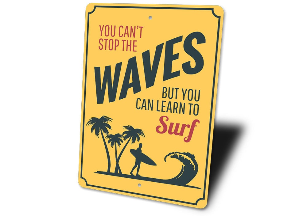 Surf Waves Sign Beach Waves Sign Beach Decor Design Sign - Etsy