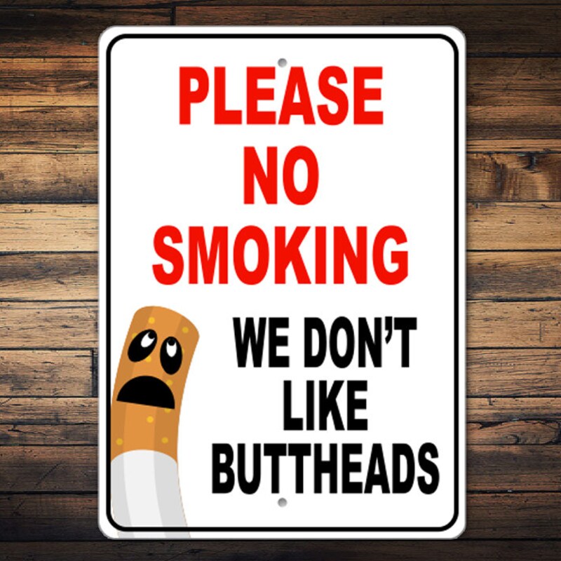 No Smoking Sign - Etsy