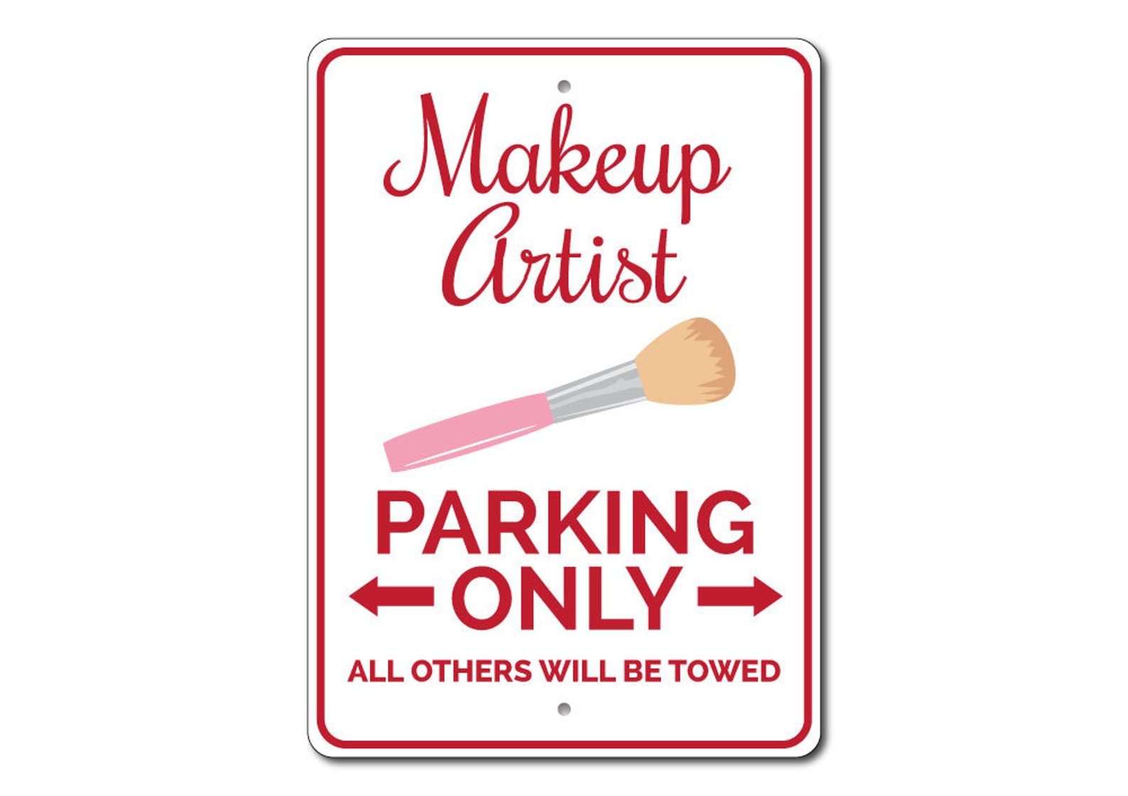 Makeup Artist Parking Sign Makeup Artist Gift Makeup Artist - Etsy