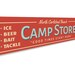 Camp Store Sign, Camping Family, Camp Living Here, Aluminum Camping ...