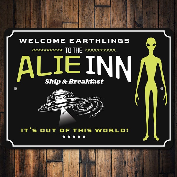 Alien Welcome Sign - Etsy