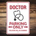Doctor Parking Sign, Doctor Gift, Doctor Decor, Doctor Sign ...
