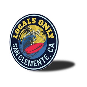 Locals Only Surf, Surfer Decor, Sign for Surf, Surfer Home, Big Wave ...