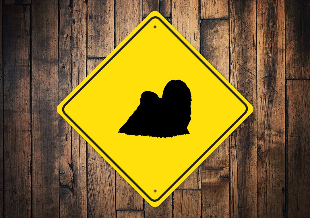 Maltese Dog Sign, Maltese Gift, Maltese Crossing Sign, Maltese Decor ...