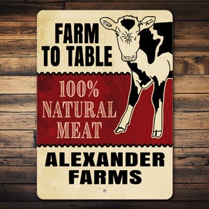 Farm to Table Sign Custom Farm Sign Custom Barn Sign Farmer - Etsy