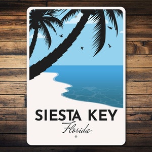 Siesta Key Florida Sign, Custom Beach Sign, Sarasota Florida, Beach ...