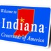 Indiana State Road Sign Indiana Welcome Sign Indiana Road - Etsy