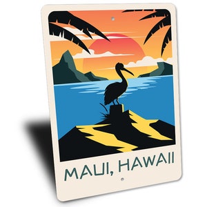 Maui Hawaii Sign, Custom Beach Sign, Maui Sunset, Beach Decor, Maui ...