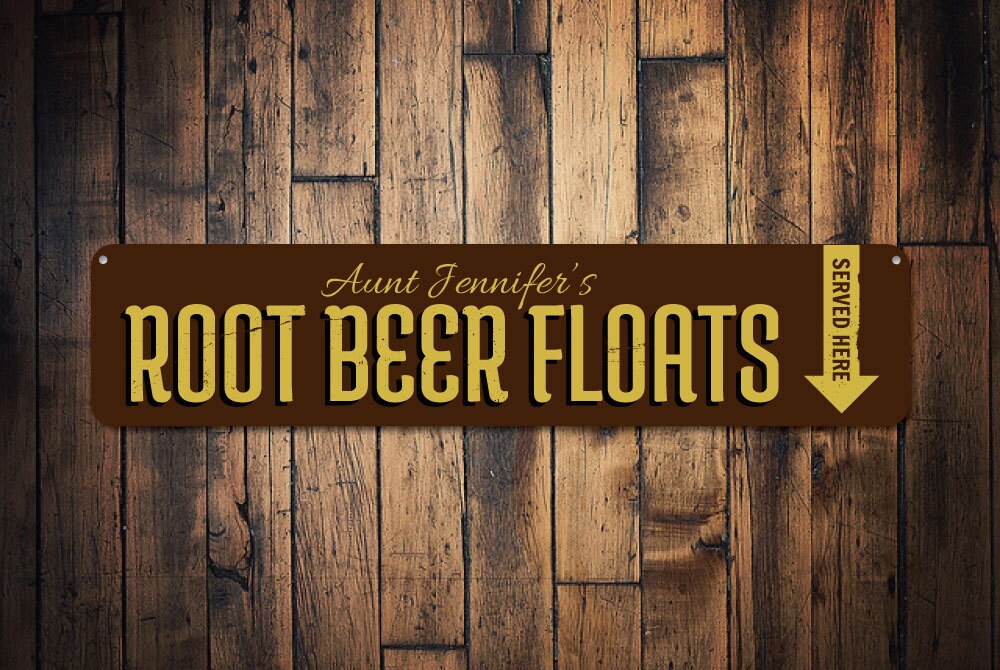 Root Beer Floats Sign Custom Served Here Ice Cream Maker Name - Etsy