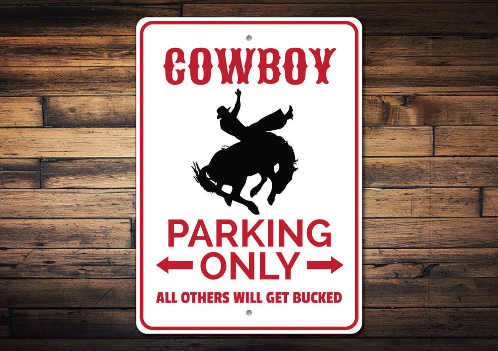 Cowboy Parking Sign Cowboy Gift Cowboy Decor Cowboy Sign - Etsy